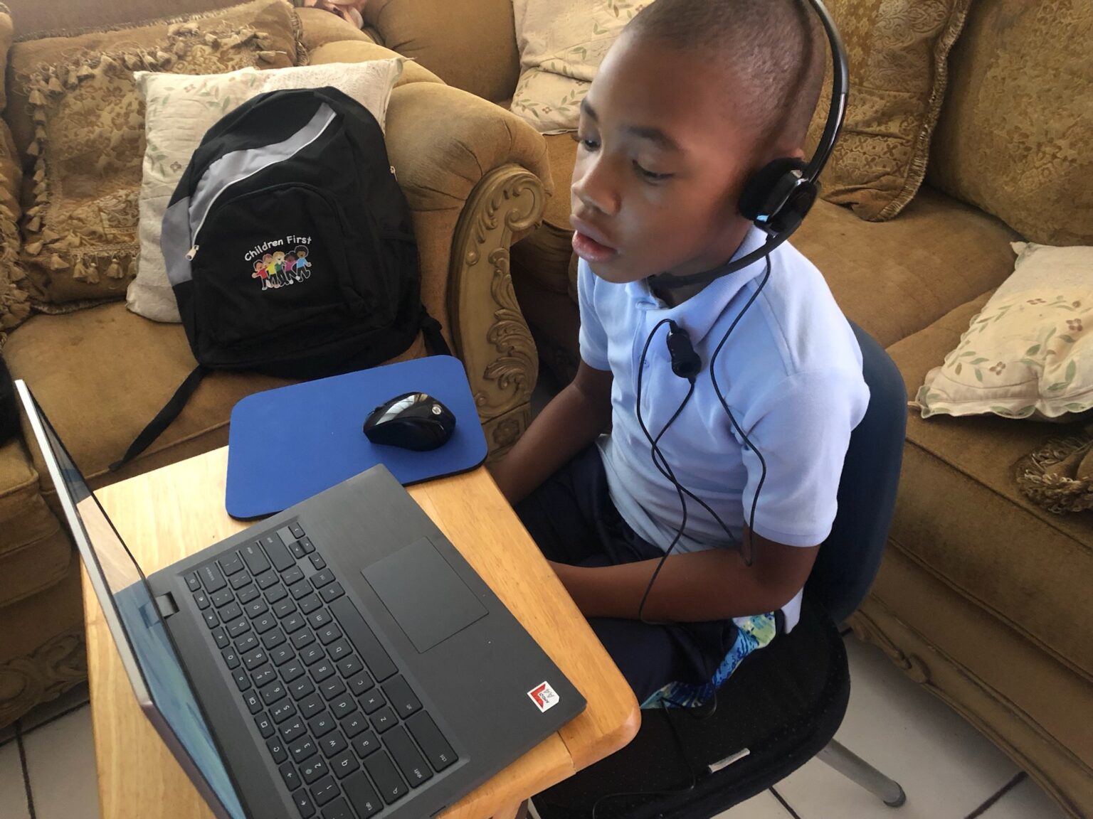 V.I. Access and Visitation Program distributes laptops and backpacks ...